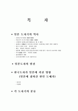 일본 도자기의 역사를 통해 바라본 그 발전과 한국도자가 일본에 끼친 영향에 대하여-1페이지