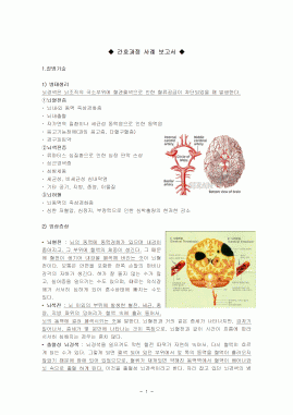 뇌경색 간호과정 사례 보고서-1페이지