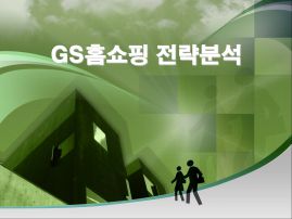 GS홈쇼핑의 마케팅과 전략분석-1페이지