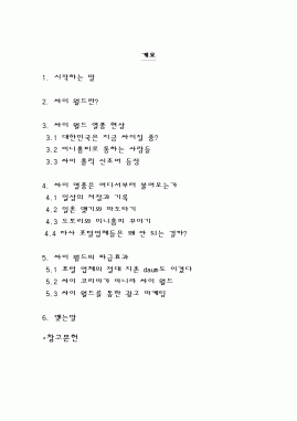 싸이 월드 -1페이지