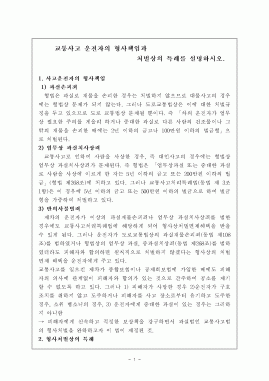 교통사고 운전자의 형사책임과 처벌상의 특례(과실손괴죄, 업무상과실치사 등)-1페이지