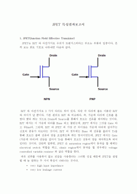 JFET 특성결과보고서-1페이지