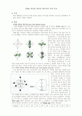 [사회과학] 일반화학실험-결정장갈라짐에너지의측정-1페이지