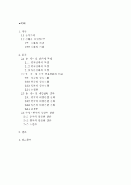 한.중.일 3국의 신화 비교-1페이지