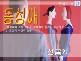 대중매체속의 동성애code - 긍정적영향과 부정적 영향-1페이지