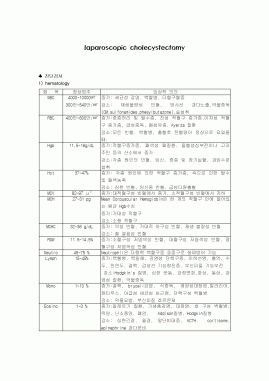 담낭절제술 수술 케이스-1페이지