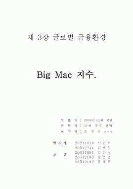 BigMac 지수-1페이지