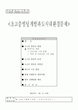 초고층빌딩개발과도시내환경문제(2007문서)-1페이지