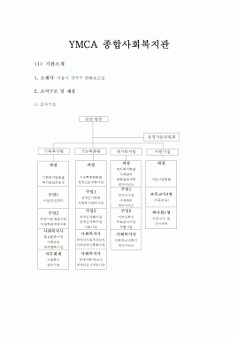 사회복지 실습 보고서 YMCA 종합복지관 실습보고서-1페이지