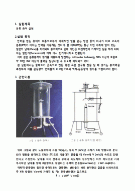 [유체실험] 분류 충격 실험-1페이지