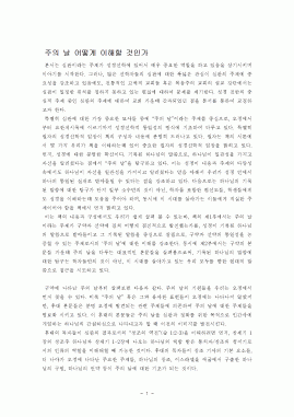 [인문과학] 주의 날 어떻게 이해할 것인가-1페이지