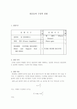 원운동과 구심력 실험-1페이지