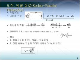 직, 병렬 회로-1페이지