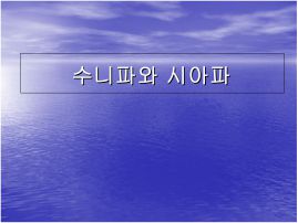 수니파와 시아파-1페이지