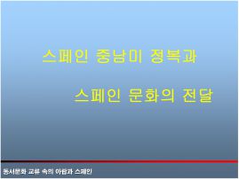 스페인 중남미 정복과 스페인 문화의 전달-1페이지