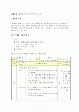 초등 국어과 가치형성모형 수업 지도안-1페이지