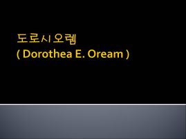 도로시오렘( Dorothea E. Oream )-1페이지