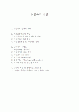 노인복지 실천-1페이지