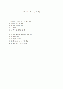 노후소득보장정책-1페이지