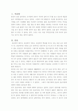 내가 본 호남사람에 대하여 -1페이지