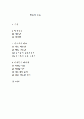 상호권 상호의 보호-1페이지