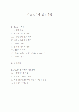 청소년기의 발달과업-1페이지