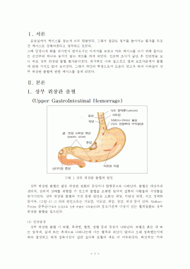 상부위장관출혈 대상자 케이스 스터디-1페이지