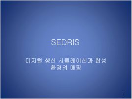 디지털 생산 시뮬레이션과 합성 환경의 매핑(sedris)-1페이지