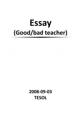 Good/bad teacher-1페이지