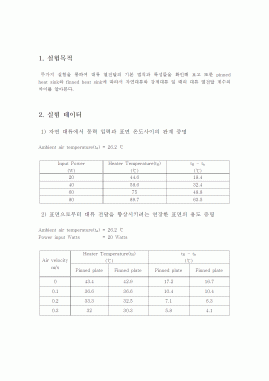 대류 열전달 실험-1페이지