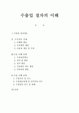 수출입 절차의 이해-1페이지