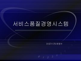 서비스 품질경영 시스템-1페이지