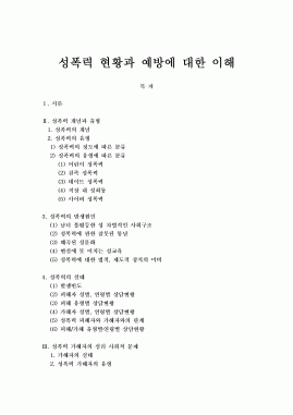 성폭력 현황과 예방에 대한 이해-1페이지