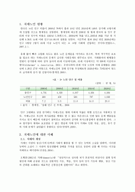 치매노인의 개념 및 그 부양가족을 위한 대응책-1페이지