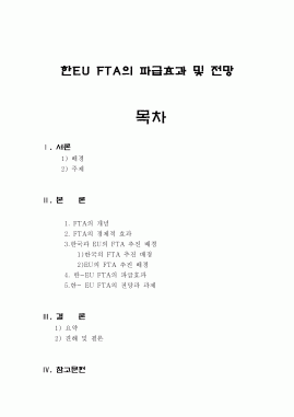 한EU FTA의 파급효과 및 전망-1페이지