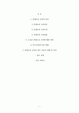 오늘날 몬테소리 교육에 대한 비판-1페이지