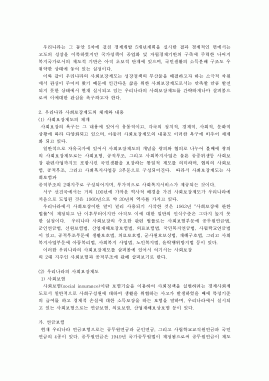 사회보장제도 생활보호 사회보험 공적부조 의료보험 국가보훈사업 연금보험 산업재해보상보험-1페이지