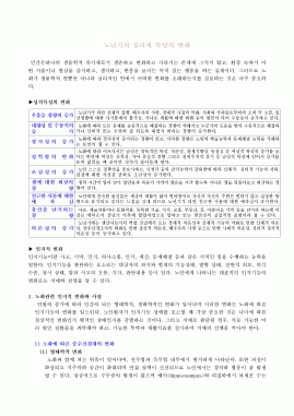 노년기의 심리적 특성의 변화-1페이지