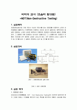 [고체실험] 비파괴 검사 (초음파 탐상법) -NDT(Non-Destructive Testing)--1페이지