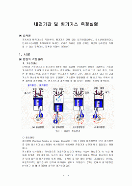 내연기관 및 배기가스 측정실험-1페이지