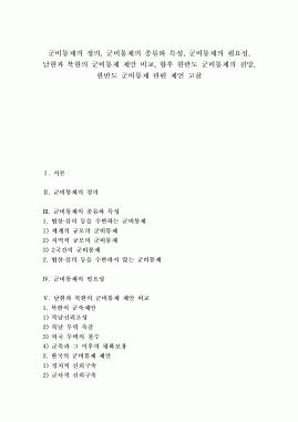 [군비통제][남한과 북한의 군비통제][한반도 군비통제]군비통제의 정의, 군비통제의 종류와 특성, 군비통제의 필요성, 남한과 북한의 군비통제 제안 비교, 향후 한반도 군비통제의 전망, 한반도 군비통제 관련 제언-1페이지