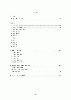 [마케팅원론] BYC 기업 마케팅전략 분석 [A+레포트]-1페이지