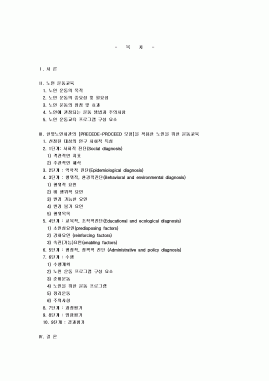 [보건교육E형]노인을 위한 운동교육 - 그린의 PRECEDE-PROCEED 모형 적용-1페이지