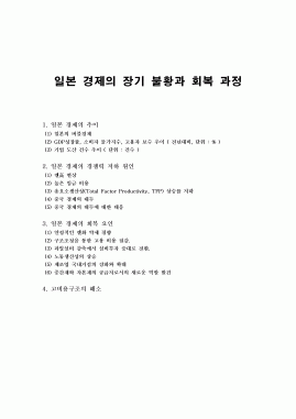 일본 경제의 장기 불황과 회복 과정-1페이지