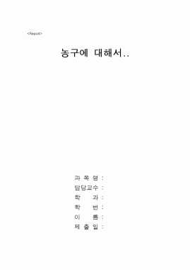 농구에 대하여..-1페이지