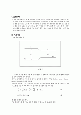 유체 실험 관로 마찰-1페이지