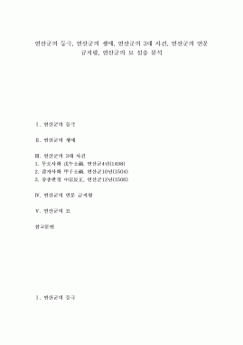 [연산군][연산군의 등극][연산군의 생애][연산군의 3대 사건][연산군의 언문 금지령][연산군의 묘]연산군의 등극, 연산군의 생애, 연산군의 3대 사건, 연산군의 언문 금지령, 연산군의 묘 심층 분석-1페이지