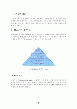 요구이론(매슬로우 중점)-1페이지