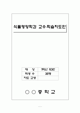 청소년영양 학습지도안-1페이지