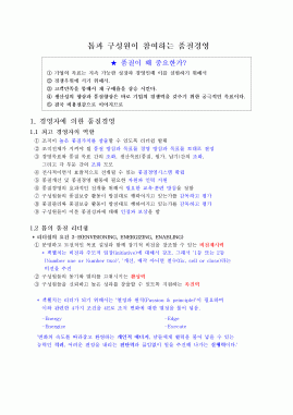 톱과 구성원이 참여하는 품질경영-1페이지